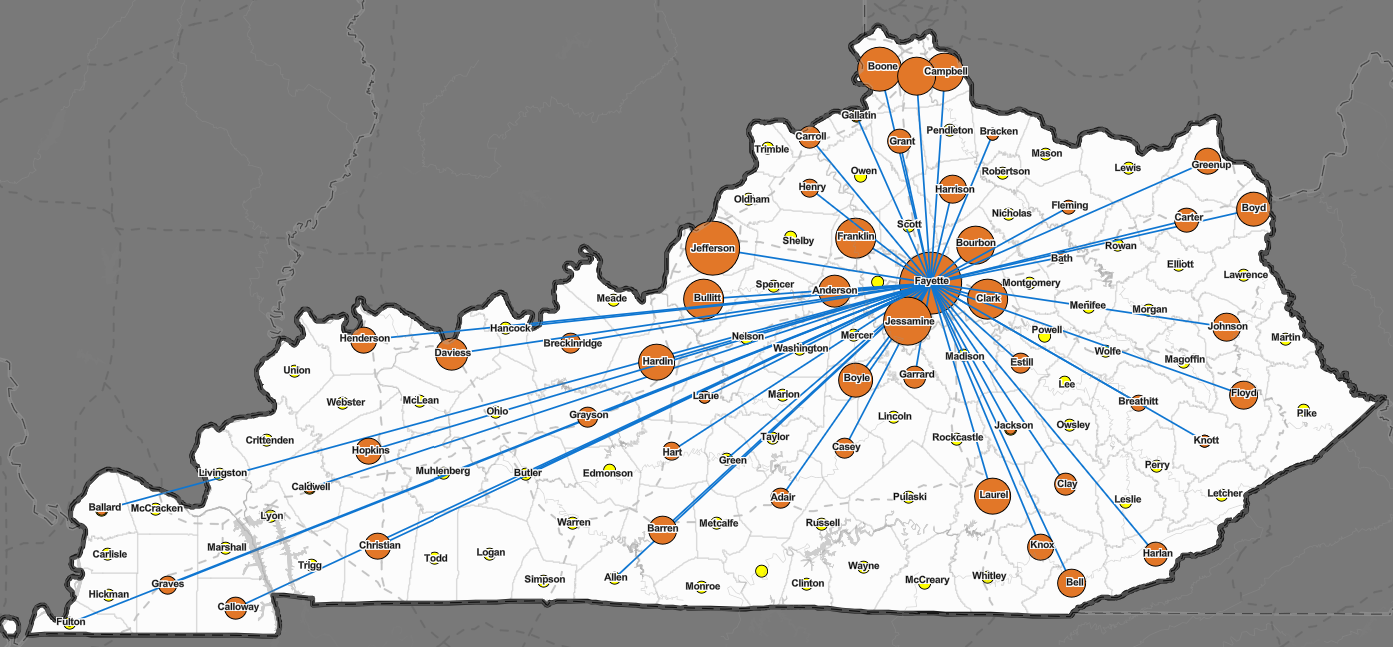 Kentucky Education to Workforce GIS Application | KCTCS